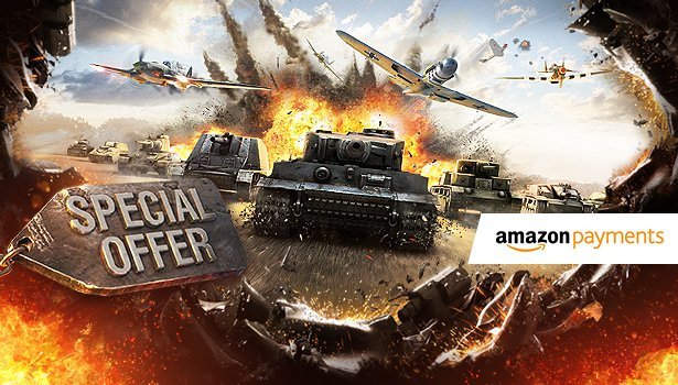 Bonus Gold with Amazon Payments! | Specials | World of Tanks